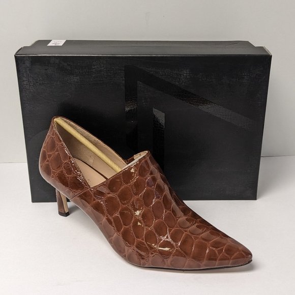 Naturalizer | Shoes | Naturalizer Fanfare Pumps Brown Croco Leather ...